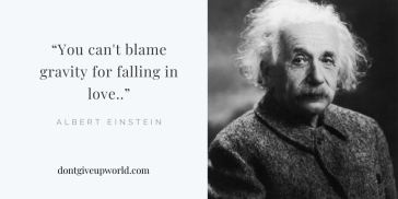 Quote on love by Albert Einstein - Dont Give Up World