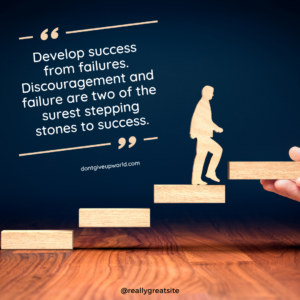 Inspirational Wallpaper on Success and Mistakes - Dont Give Up World